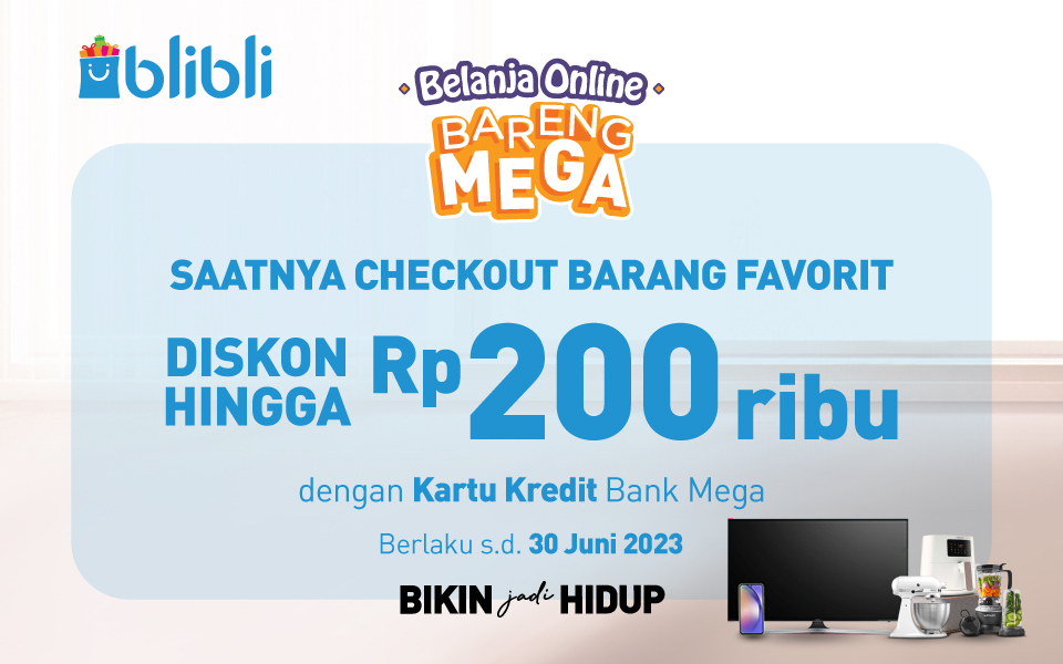 PromoBlibli - Diskon hingga Rp200 ribu