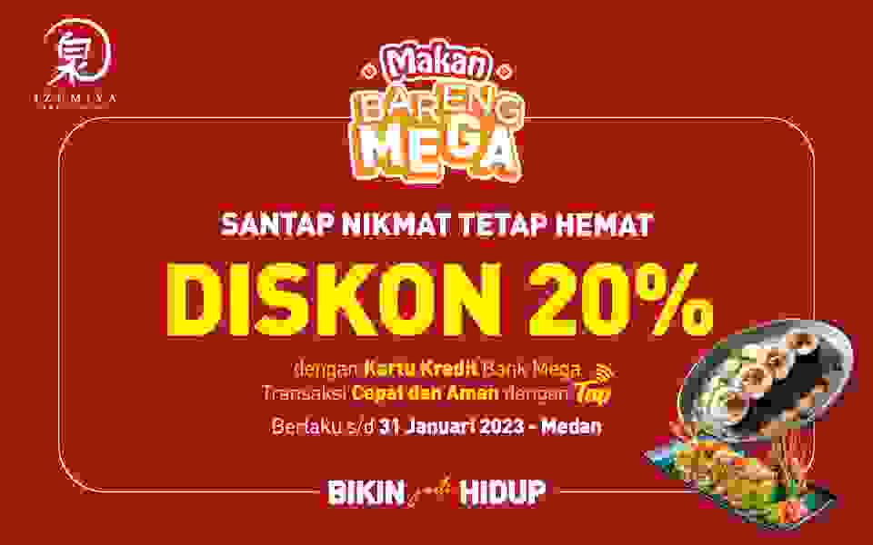 Izumiya Discount 20%