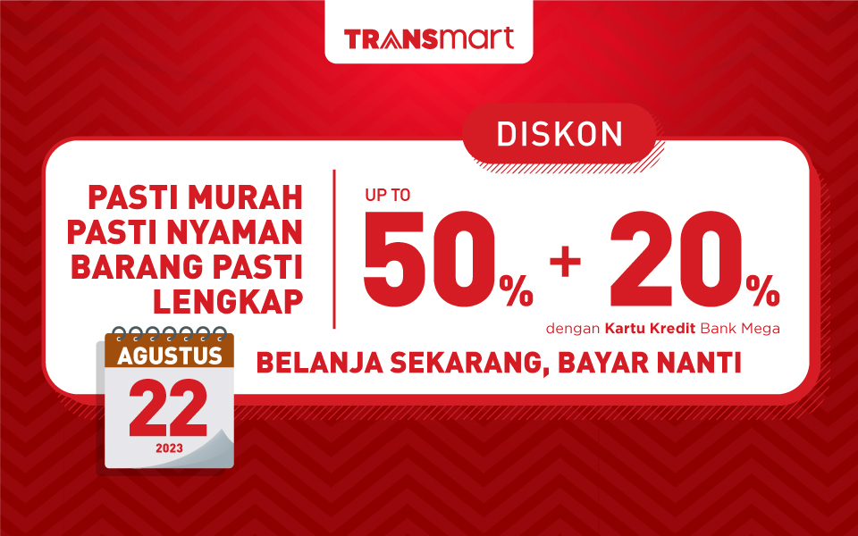 Transmart Full Day Sale Hadir Kembali Diskon hingga 50% + 20%