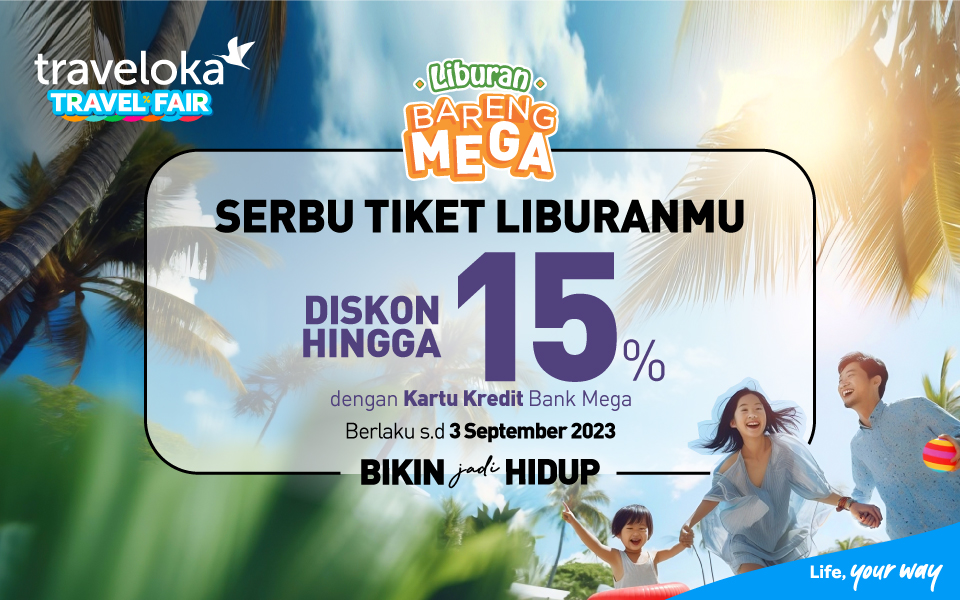 PromoTraveloka Travel Fair Diskon hingga 15%